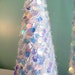Tabletop Cone Christmas Tree, Sequins Blue/purple Christmas Tree 23 ...