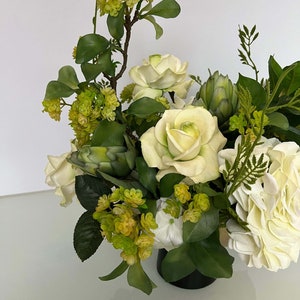 Real Touch Floral Centerpiece , Modern Home Decor, Elegant Arrangement ...