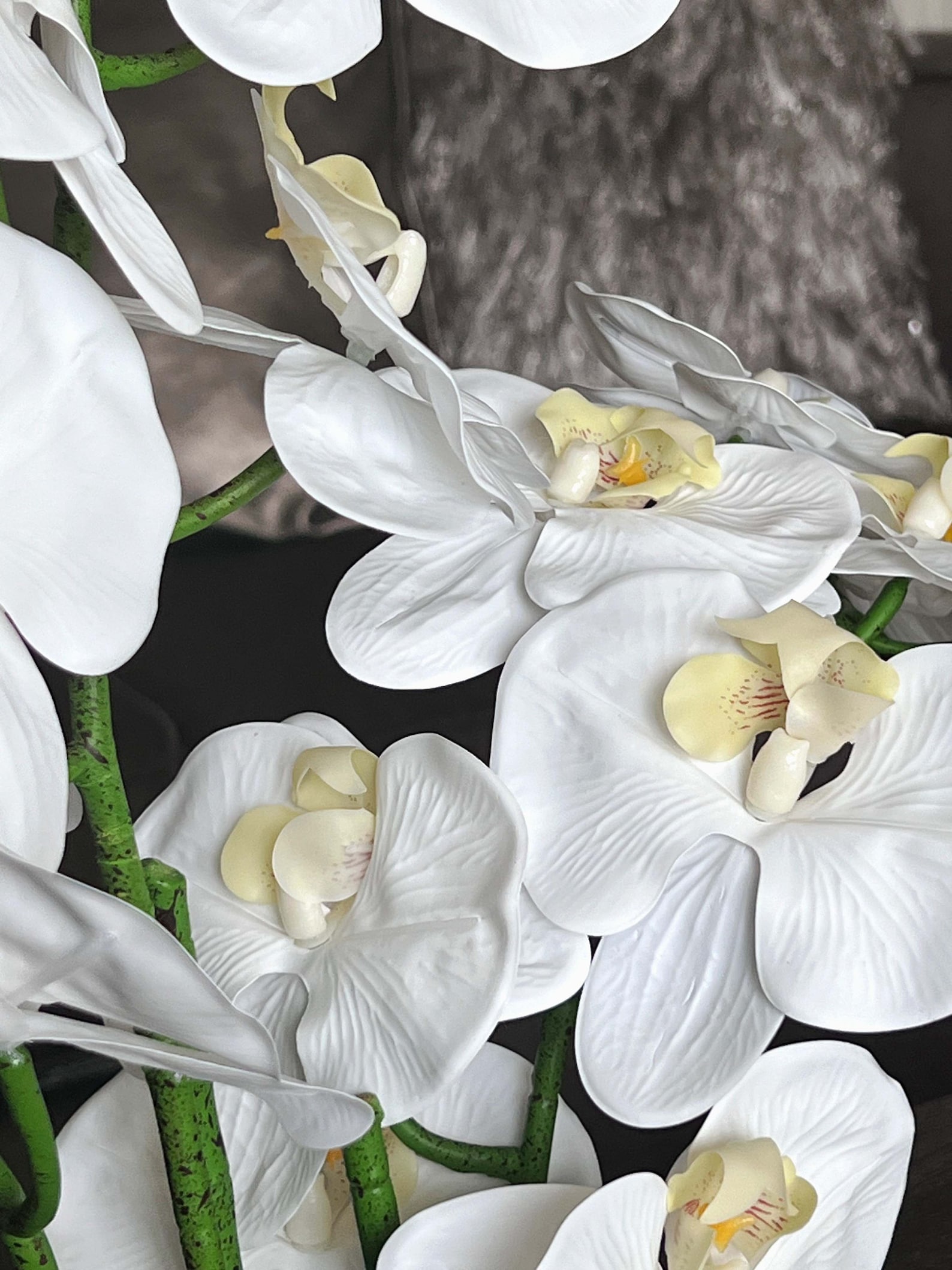 Modern Real Touch Orchid Centerpiece, White Floral Arrangement - Etsy