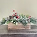 Rustic Winter Centerpiece Christmas Arrangement, Traditional Christmas ...