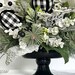Buffalo Plaid Christmas Centerpieces Arrangement, Table Top Country ...