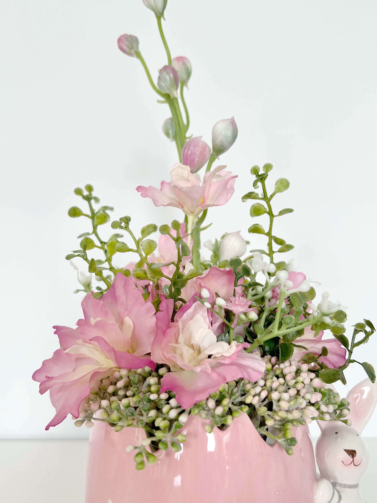 Easter Gift for Baby Girl, Pink Easter Floral Arrangement, Easter Pink ...