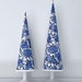 Chinoiserie Cone Tree, White and Blue Decor - Etsy