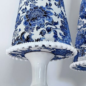 Chinoiserie Cone Tree, White and Blue Winter Decor, Handmade, Free ...