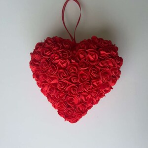 Valentine’s Day Red Heart, Roses Decor, Gift, Heart - Etsy