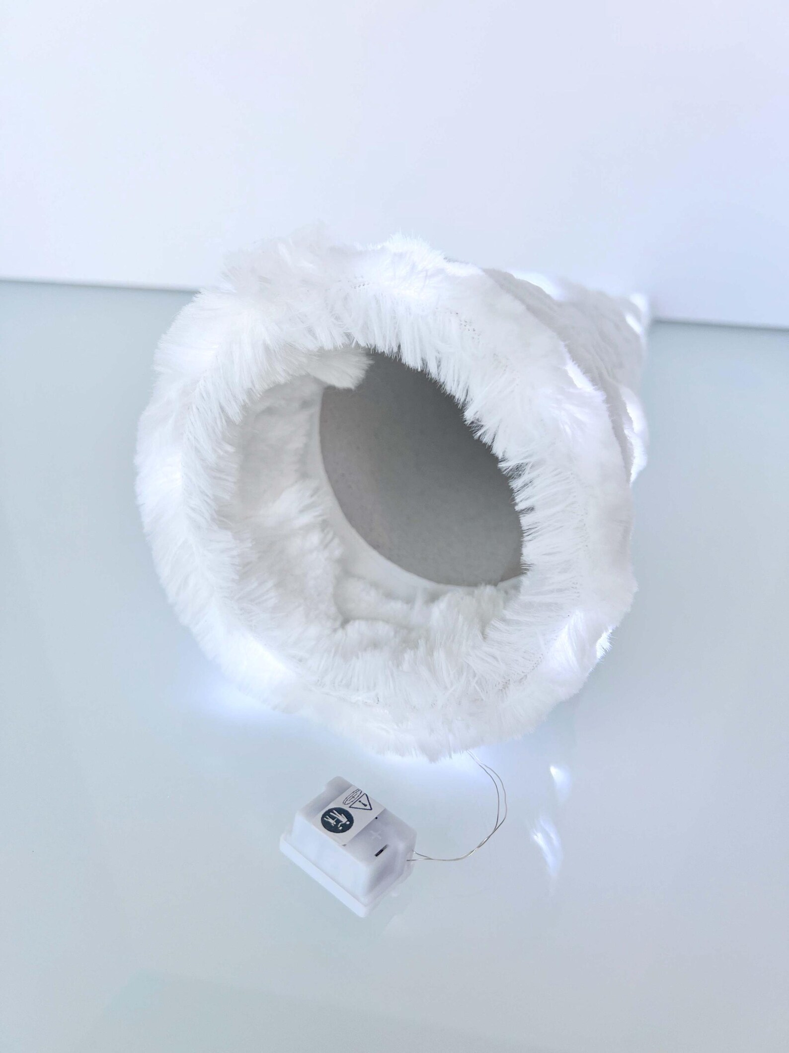 LED Cone Trees, Set of 3, White Fur Cone Trees, White Christmas - Etsy