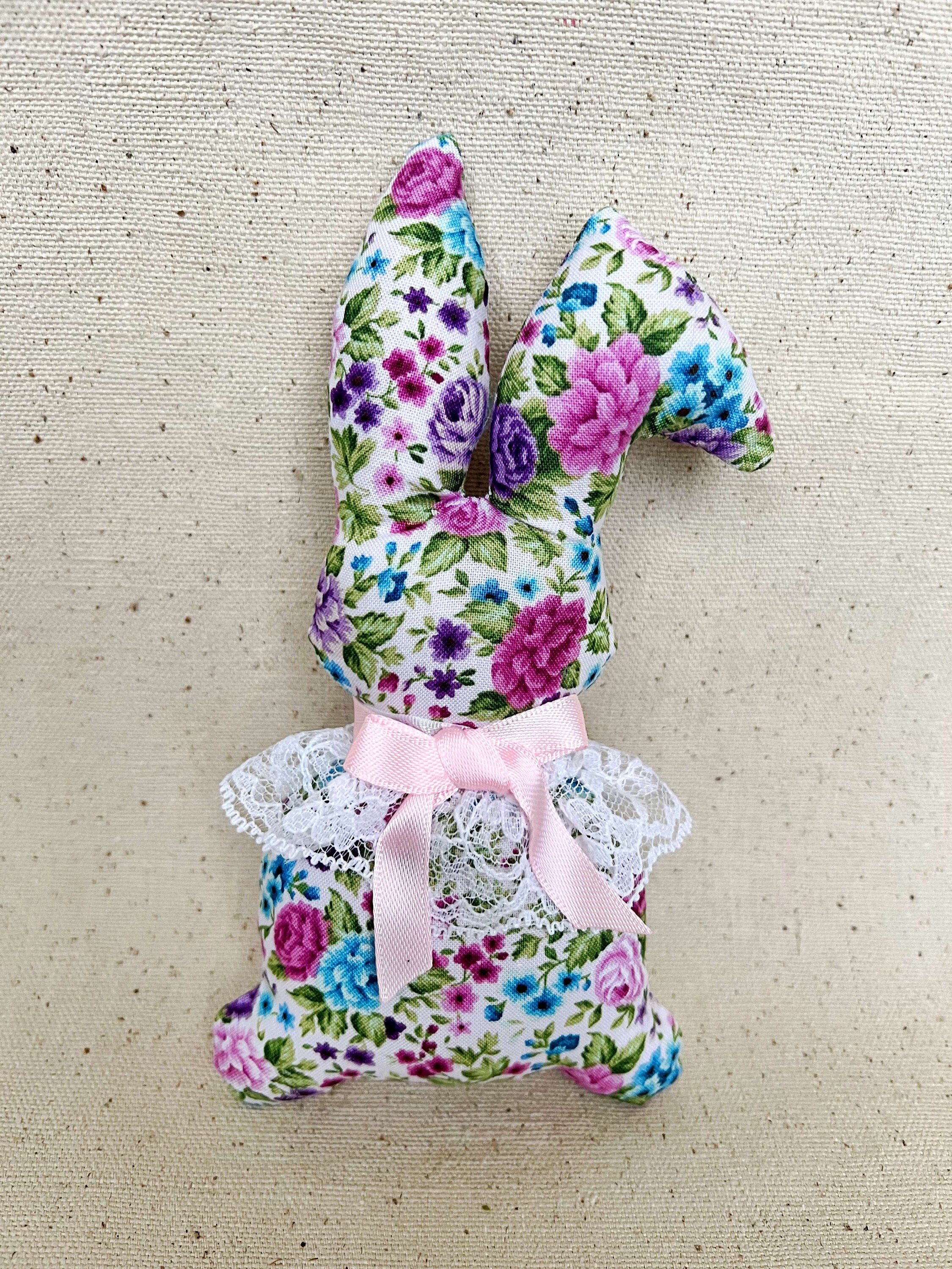 Easter Fabric Bunny, Easter Home Decor, Farmhouse Style Primitive Bunny ...