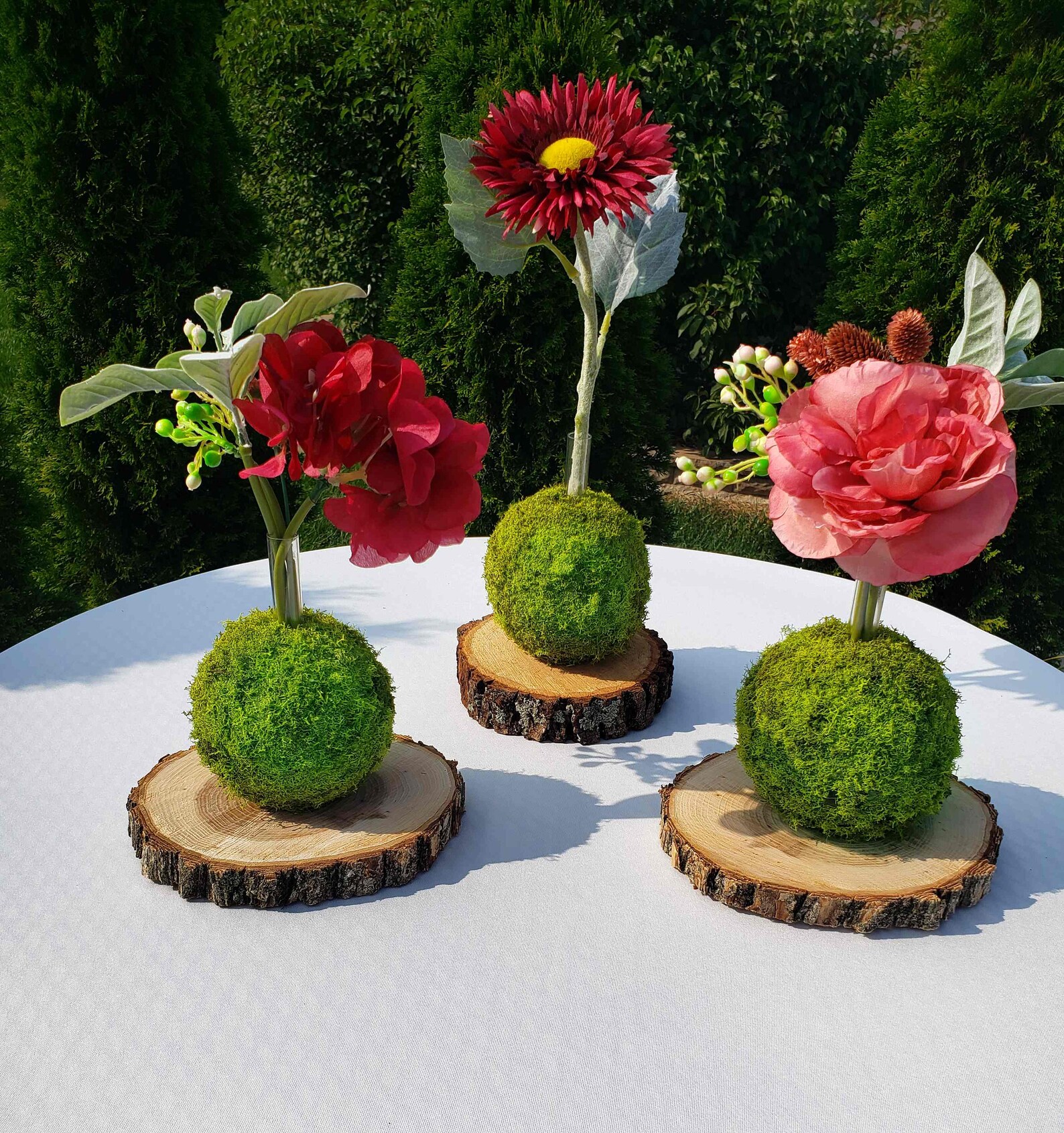 Rustic Moss Decoration, Wedding Centerpiece, Moss Ball, Rustic Home ...
