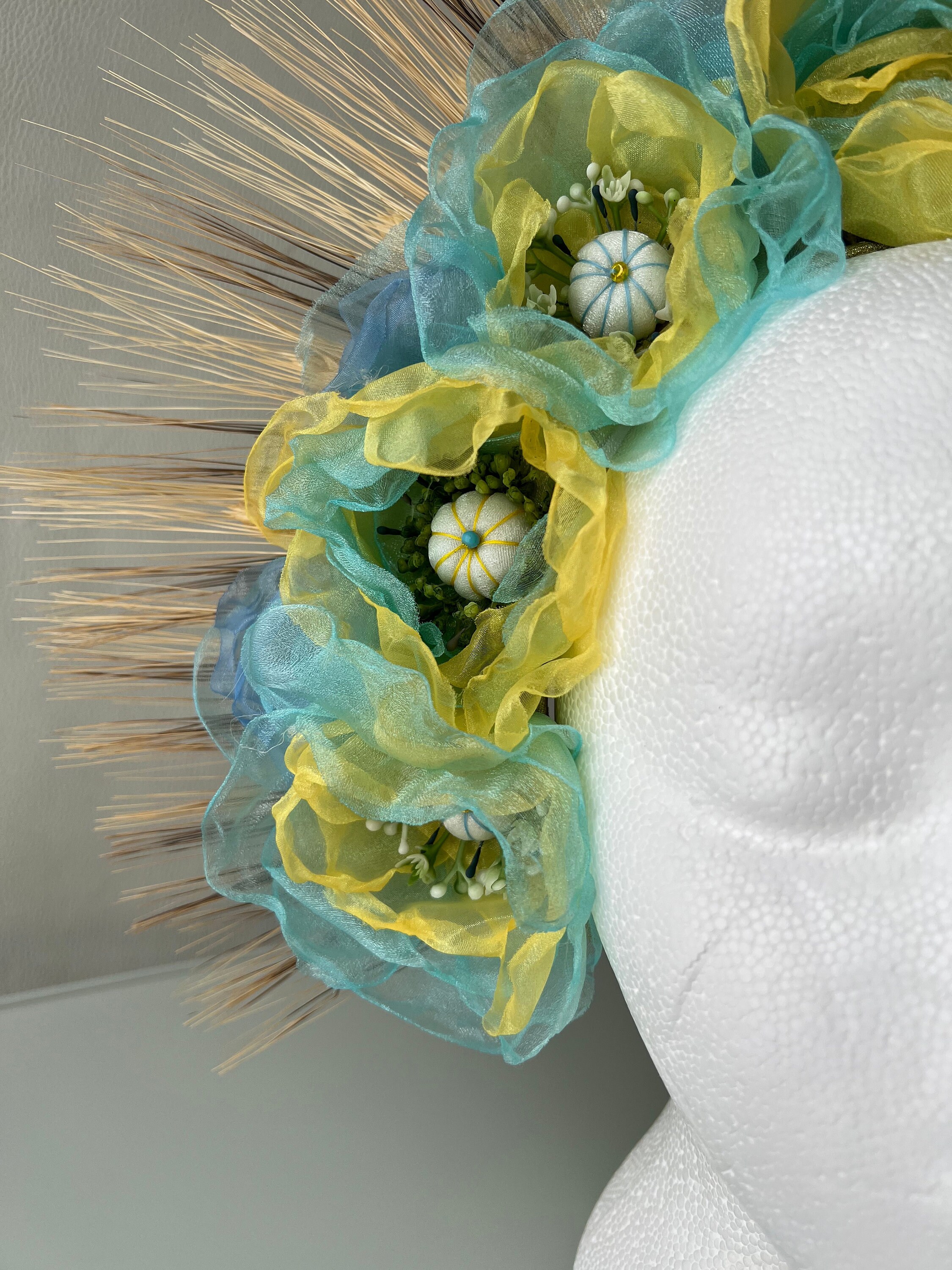 Luxury Flower Ukrainian Floral Crown, Ukrainian Headband, Handmade ...