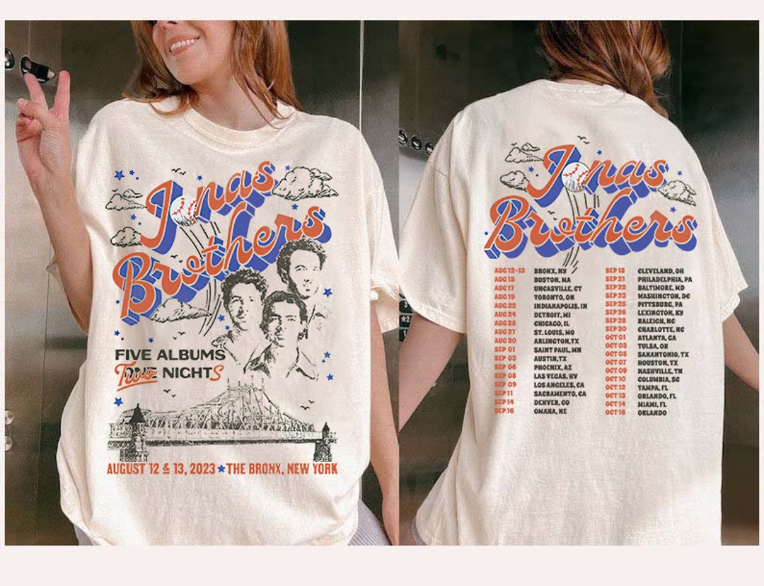 Vintage Jonas Brothers PNG, Jonas Five Albums One Night Tour PNG, Jonas ...