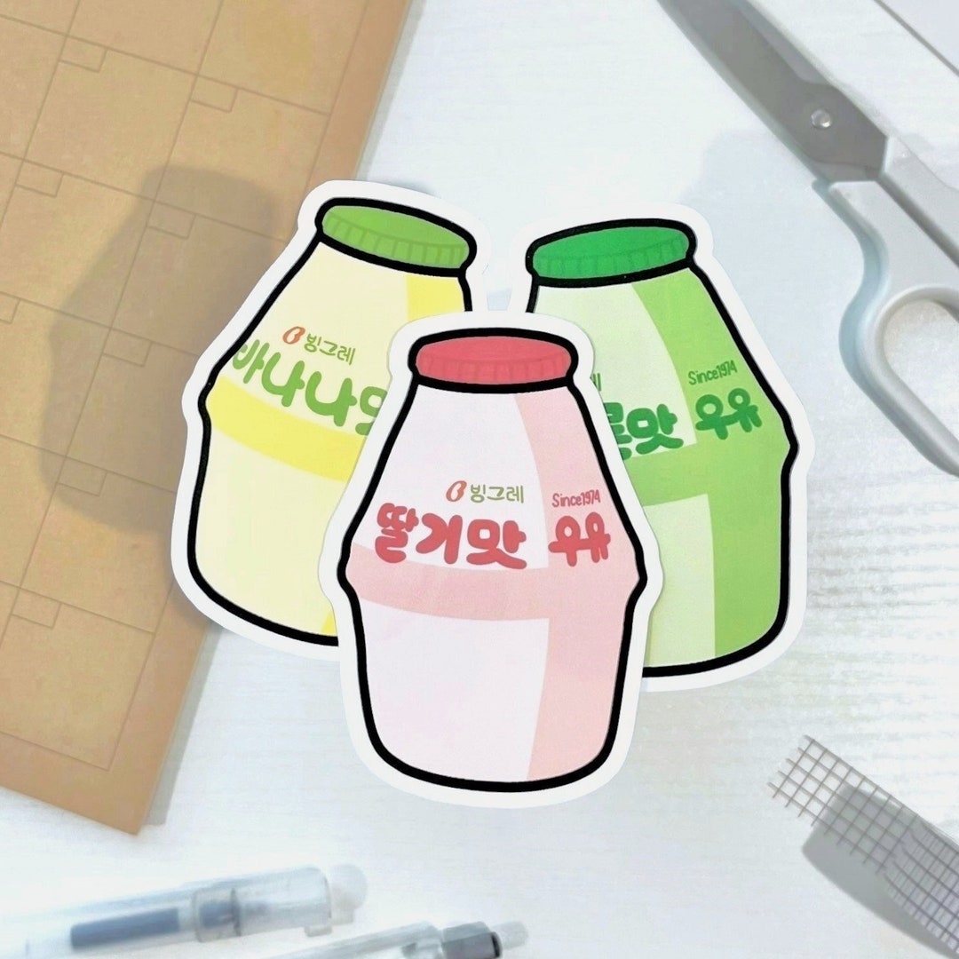 Korean Milk Sticker Pack | Stationary, Cute, Journal, Deco, Planner ...