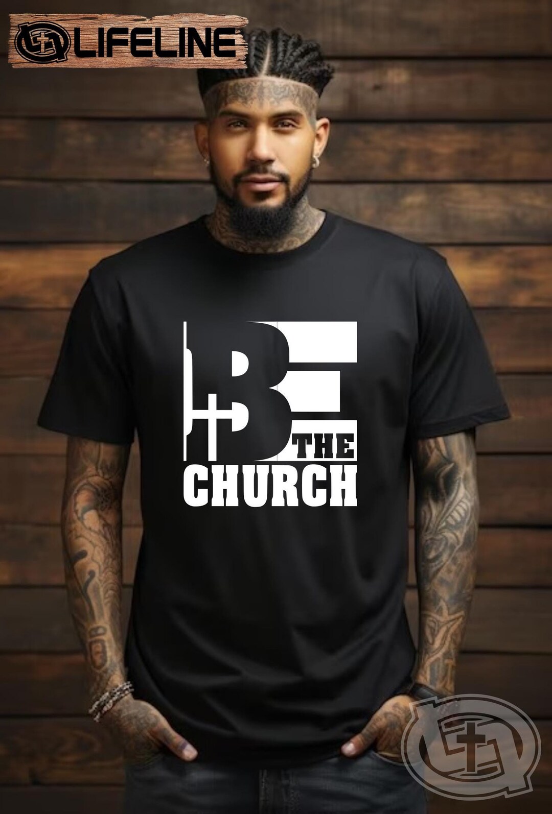 Be the Church by Lifeline Apparel, Christian T-shirt, Inspirational - Etsy