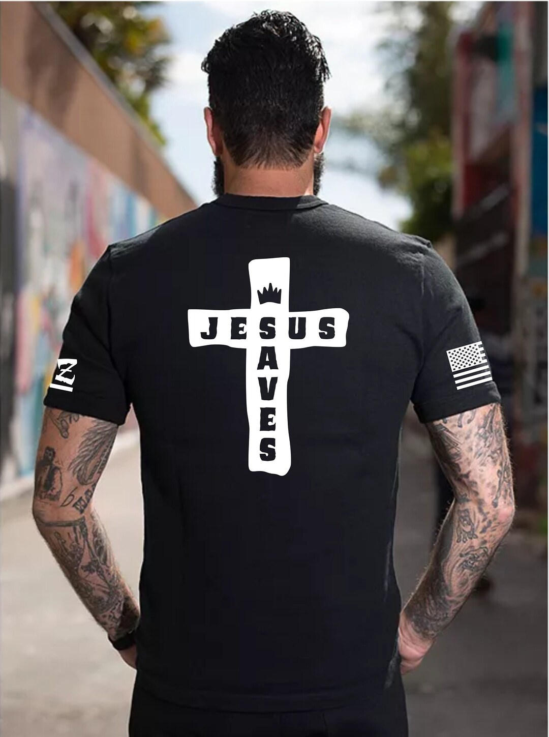 Jesus Saves Cross by Lifeline, Christian T-shirt, Inspirational - Etsy