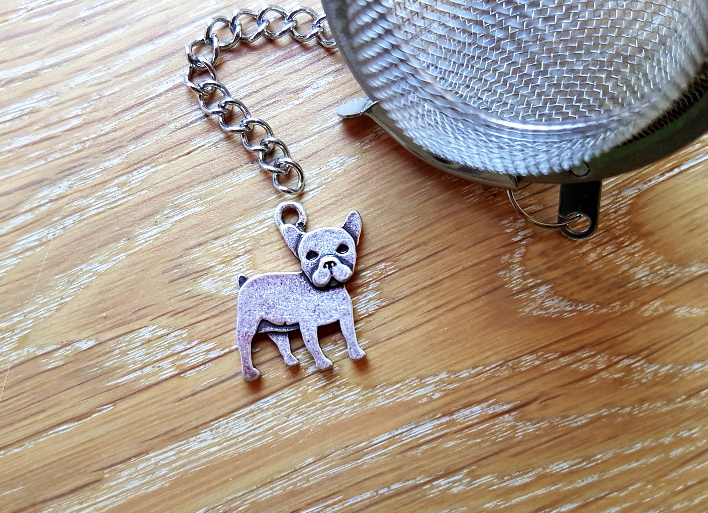Tea Infuser With French Bulldog Dog Pendant for Fresh Loose - Etsy