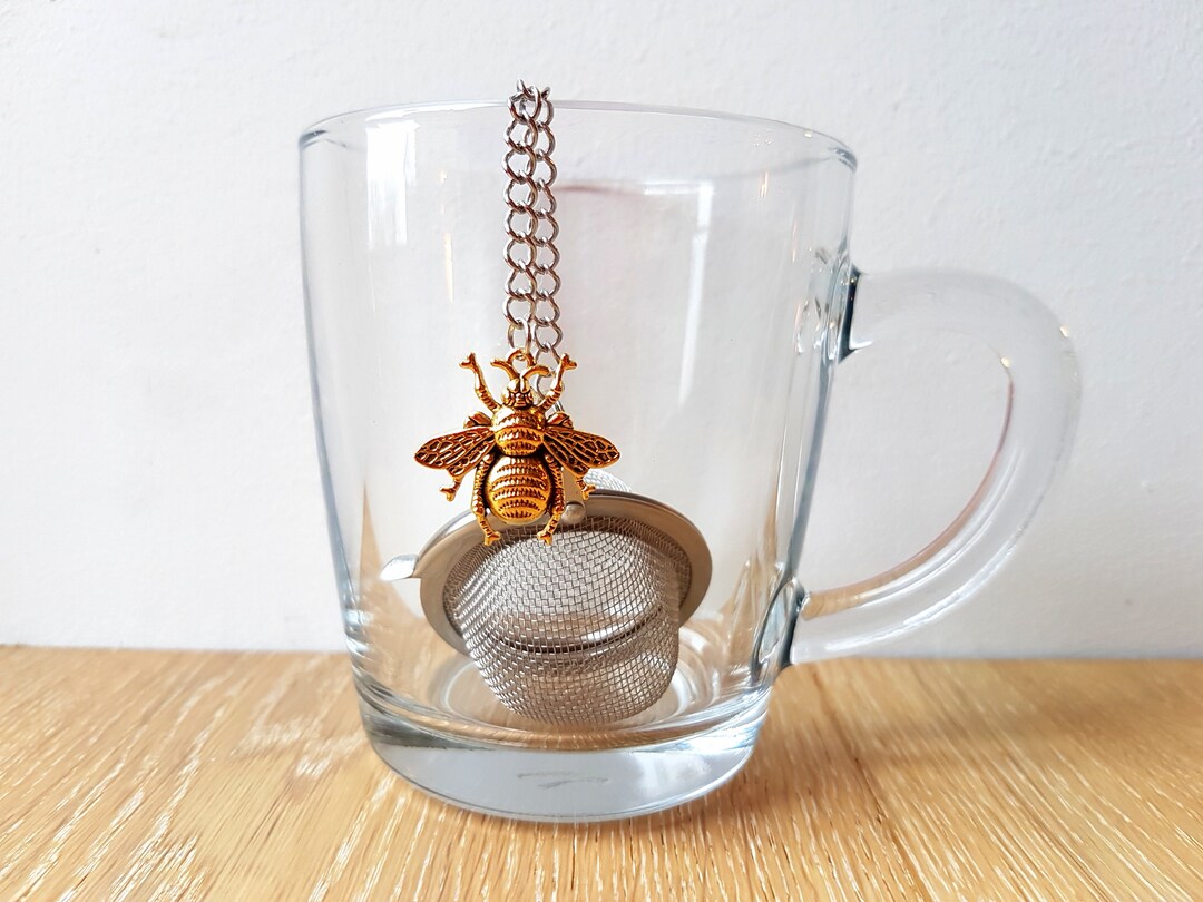 Tea Infuser With Gold BEE Pendant for Fresh Loose Tea Leaf ...
