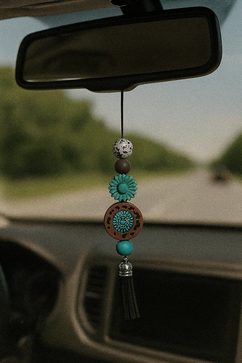 Dainty Silicone Beaded Car Charms - Etsy