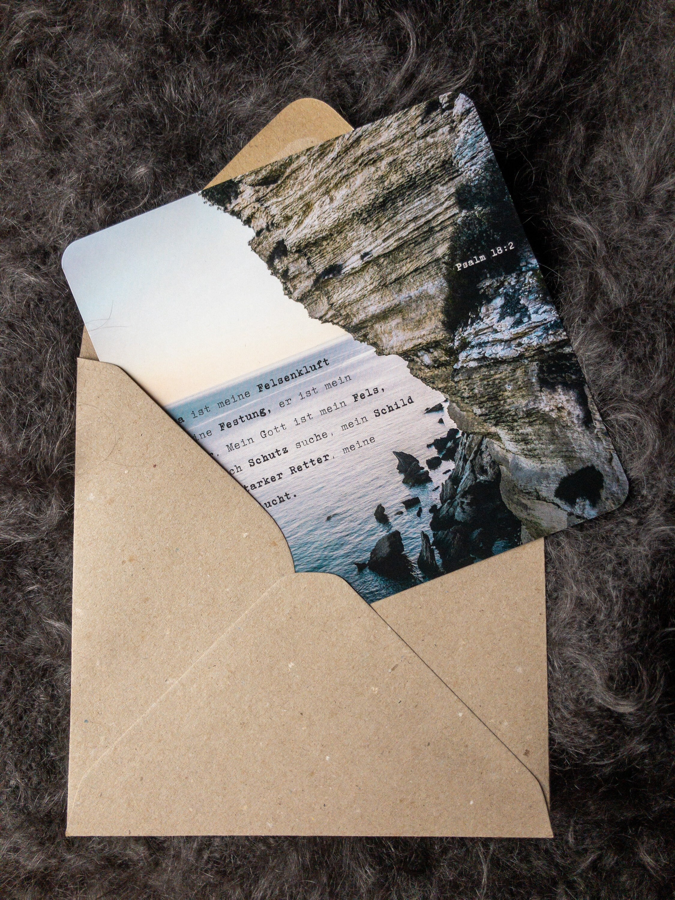 Card Set Square Postcards and Folding Card With Bible Text Positive ...