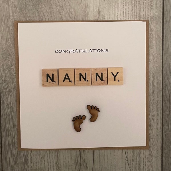 Congratulations on Becoming a Nanny Card - Etsy UK