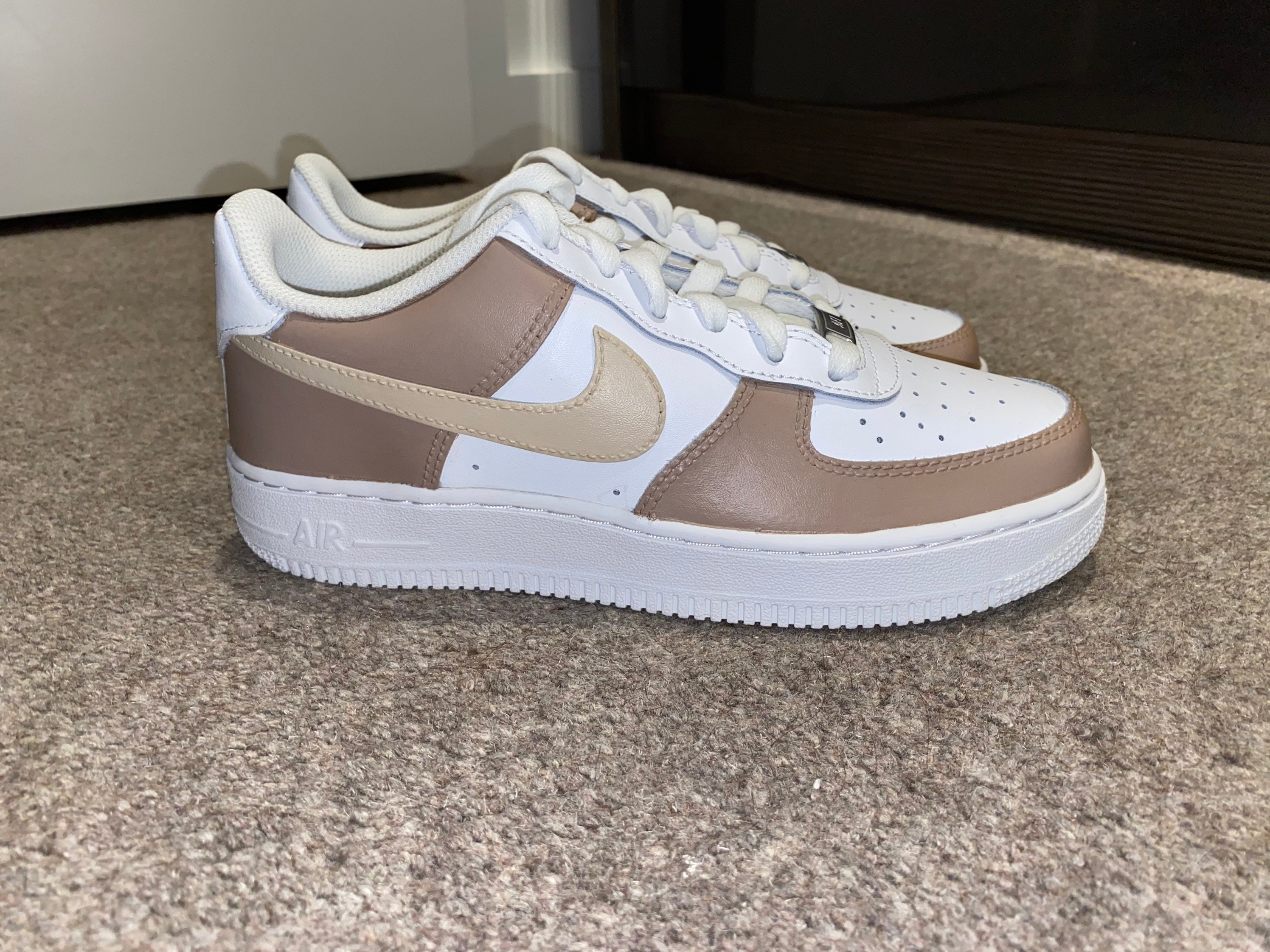 Custom Nike Air Force 1 Brown Shades - Etsy UK
