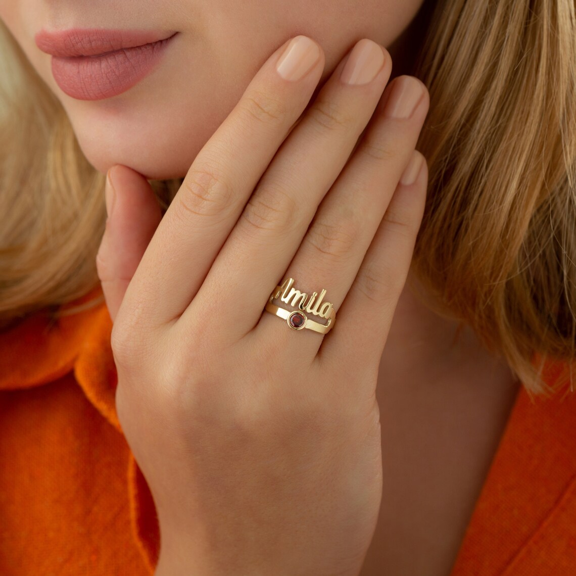 Double Name Ring Two Name Ring Custom Name Ring | Etsy