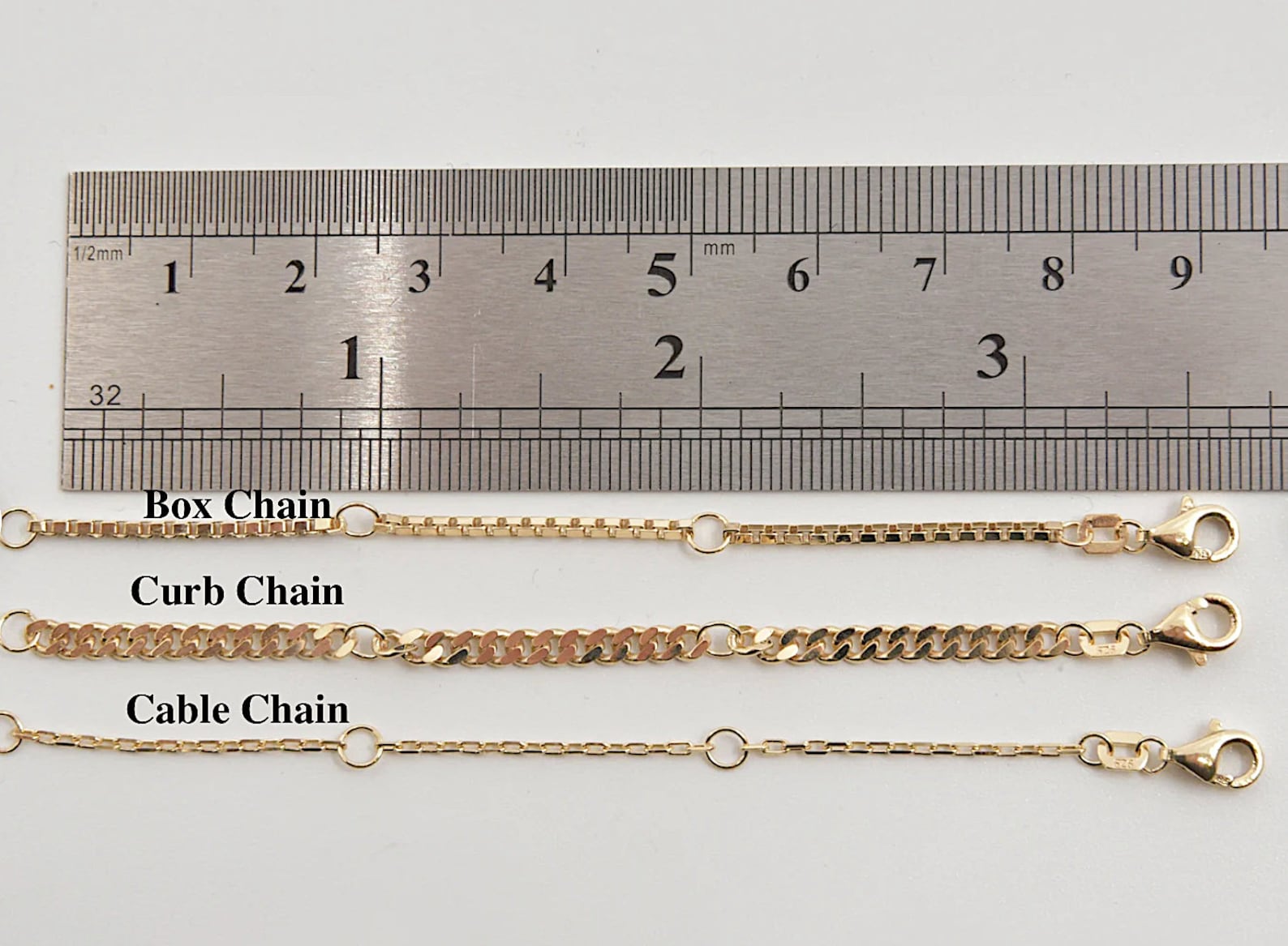 Curb Chain, Cable Chain, Box Chain, Extender extension 3.5 Inches - Etsy