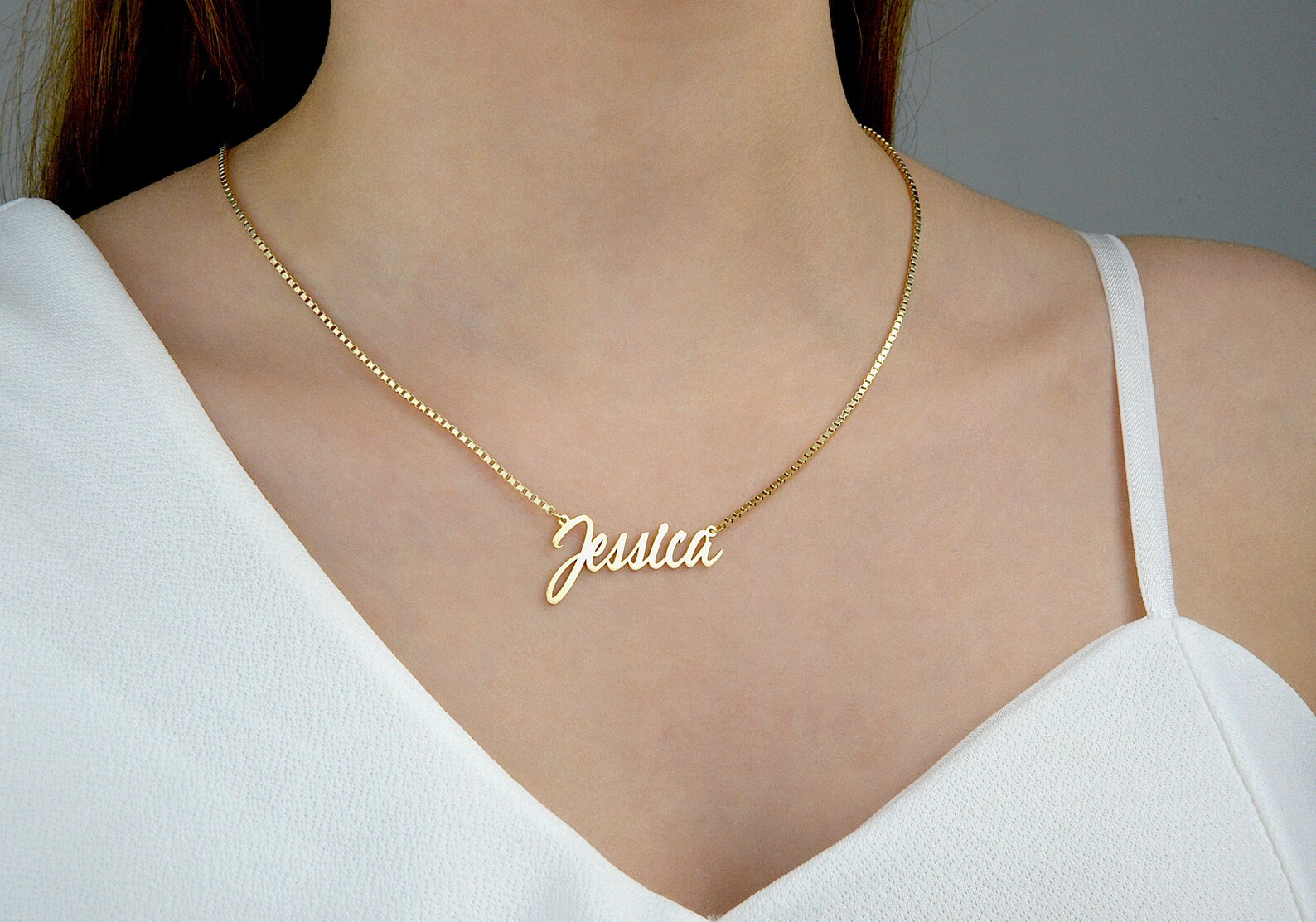 14K Gold Personalized Name Necklace, Name Necklace, Gold Name Necklace ...