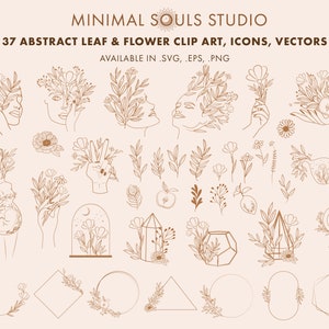 Set of 12 Magical Moon Sun Golden Boho Astrology Sun Moon Stars Clouds ...