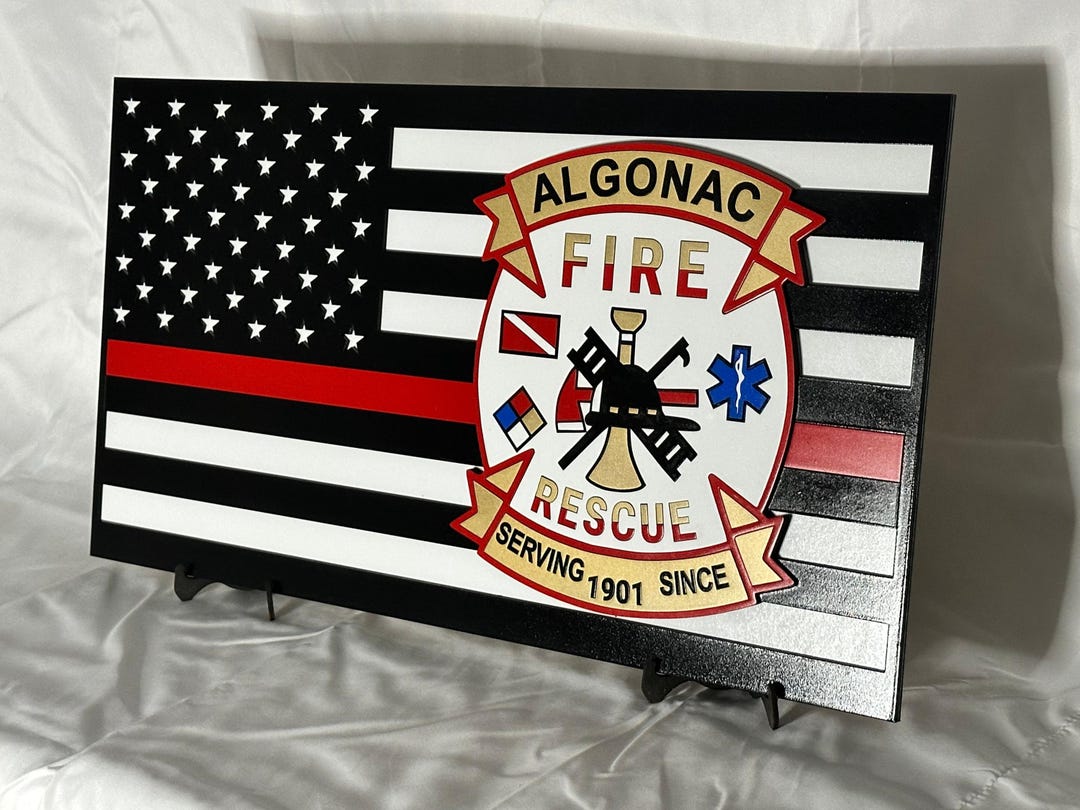 Every Day Heroes Series - Thin Red Line Flag Custom - Etsy