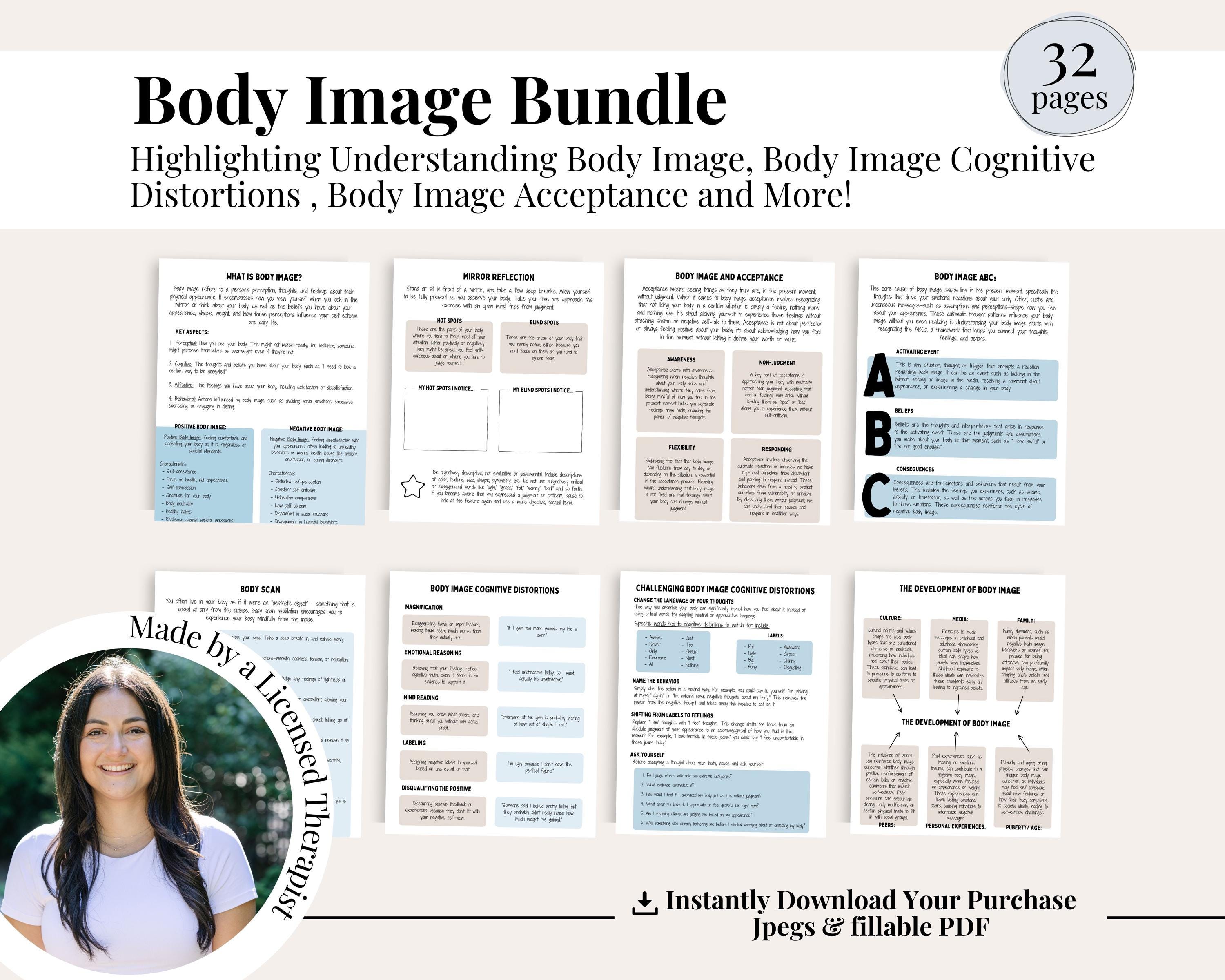 Body Image Workbook: Self-love & Acceptance (32 Pages) (digital ...