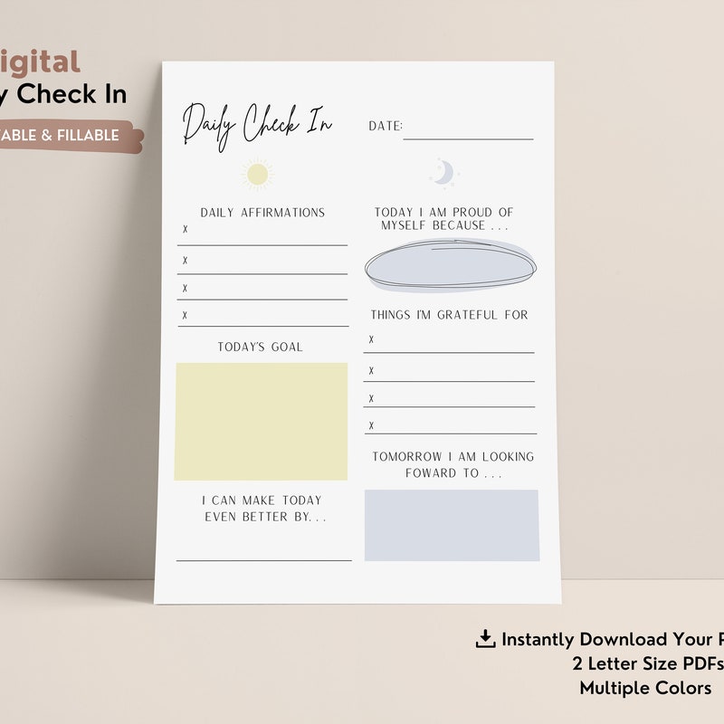 Therapy Check in Sheet - Etsy