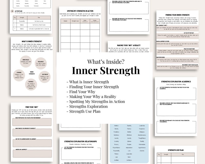 Self Worth Worksheets Bundle: Self Esteem & Confidence (PDF) - Etsy