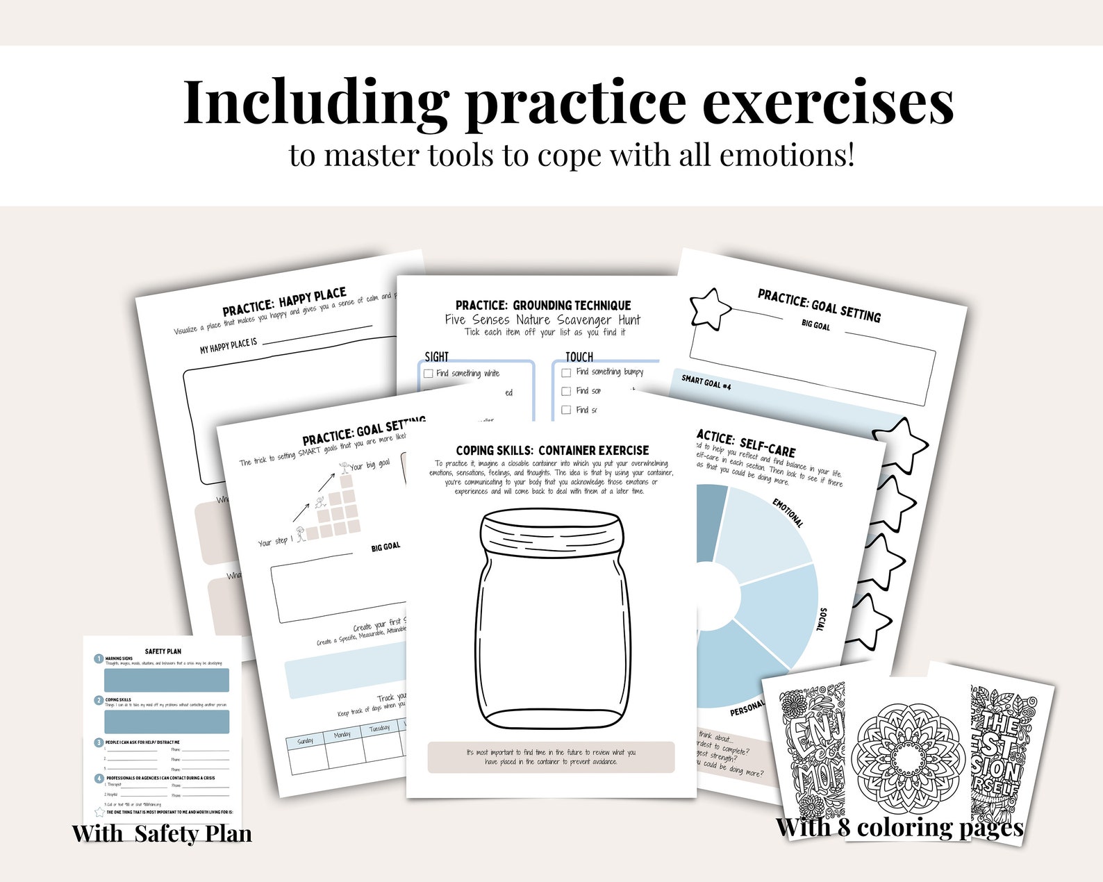 Coping Skills Bundle: CBT, DBT, Mindfulness (digital Download) - Etsy
