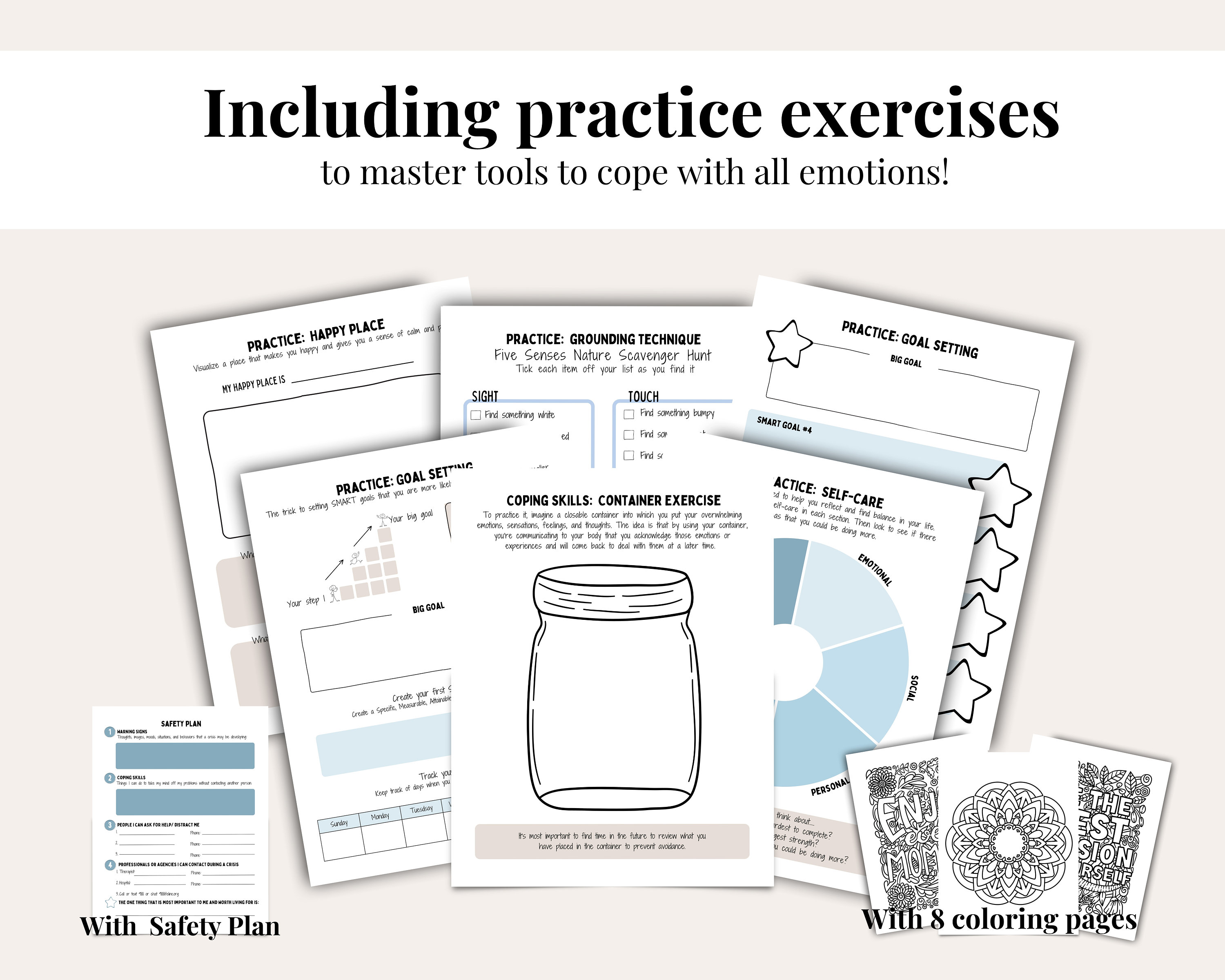 Coping Skills Bundle: CBT, DBT, Mindfulness (digital Download) - Etsy