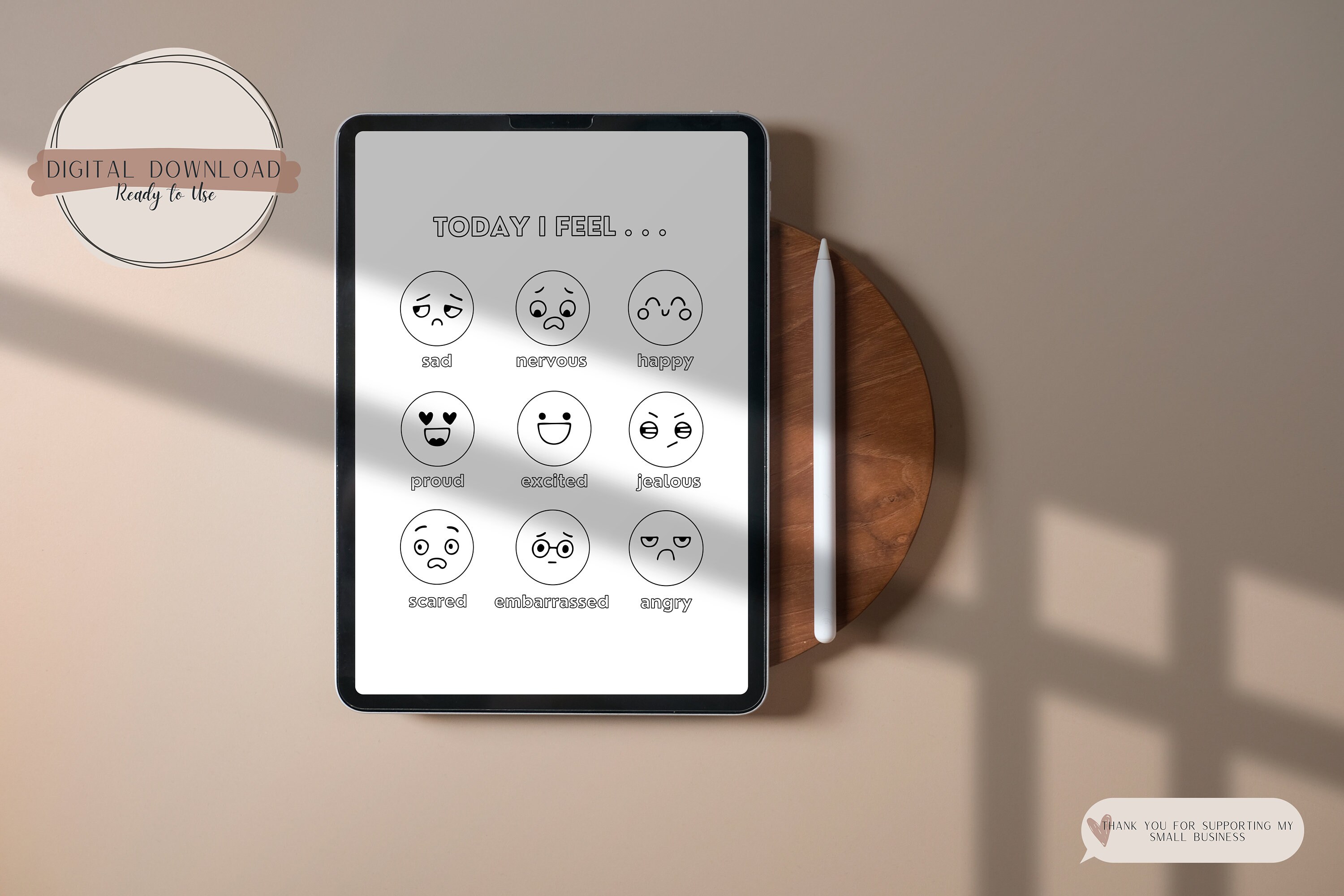 Today I Feel Coloring Page, Emotions Activity, Emotions Chart, Feelings ...