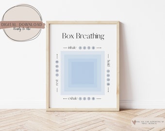 Box Breathing Print - Etsy