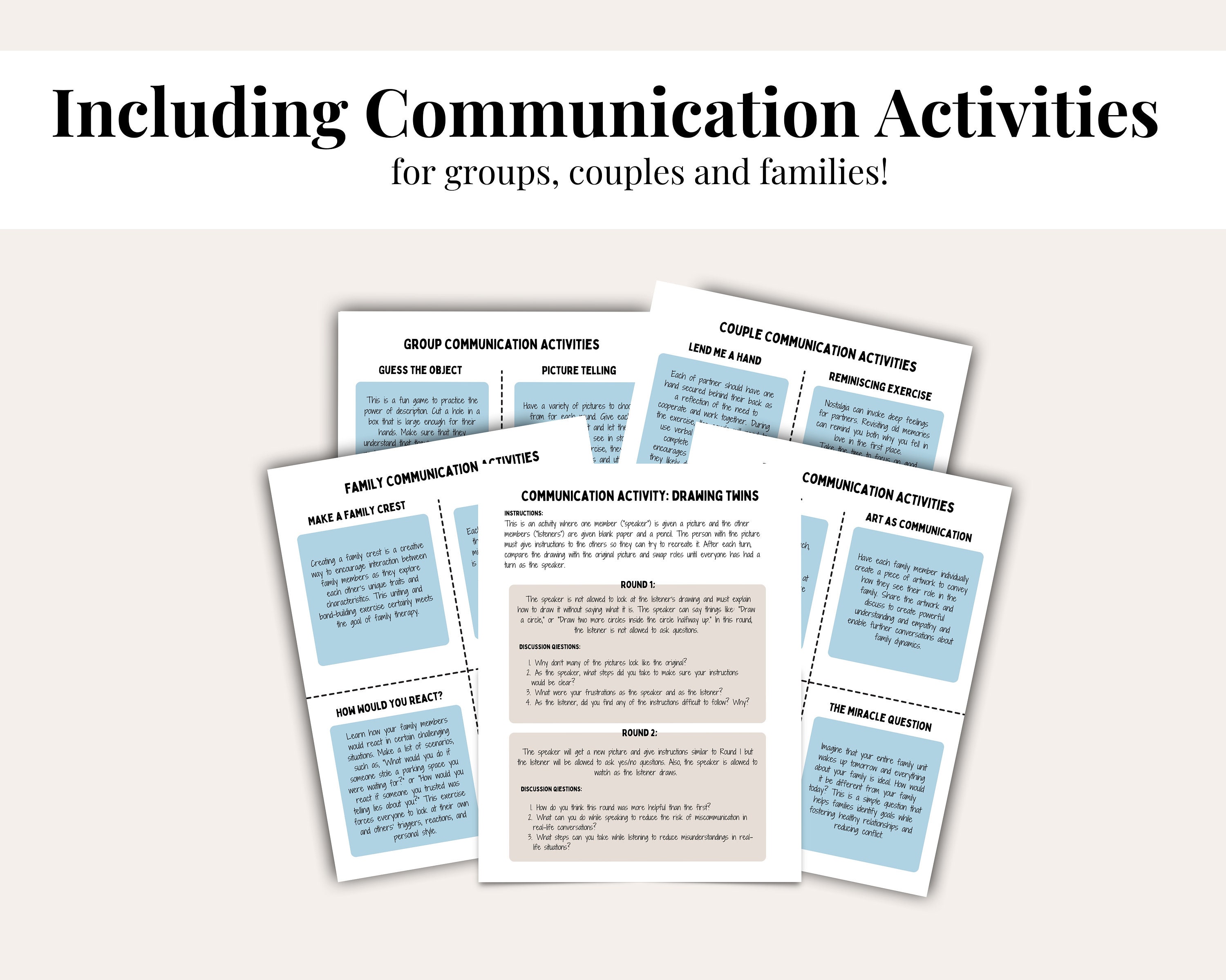 Communication Skills Bundle: Assertive Conversations, Therapist ...