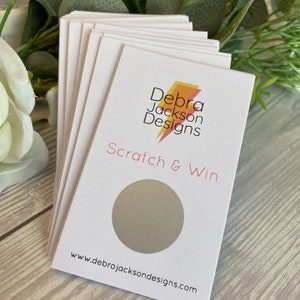 Scratch Cards, Custom Scratch Cards, Scratch & Win, Business Cards ...