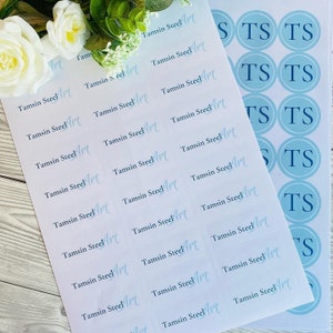 Personalized Logo Stickers, Matte Finish, Rectangle Labels (60x25mm) - Etsy