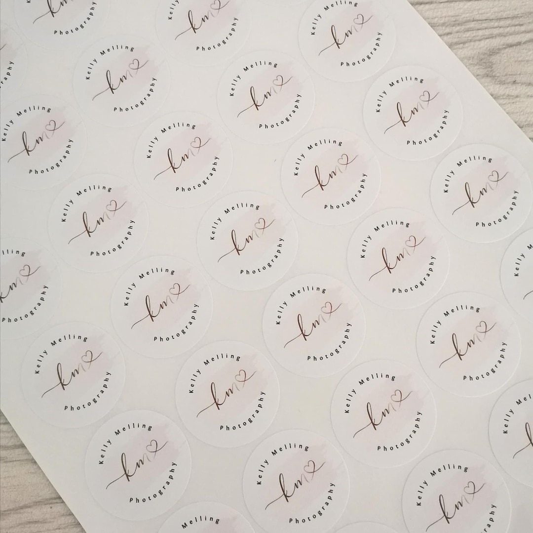 Circular 37mm Stickers, A4 Sheets, Matte Finish, Logo Stickers ...