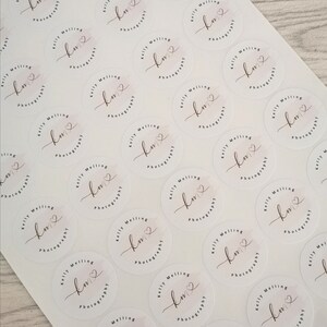 Circular 25mm Stickers, A4 Sheets, Matte Finish, Logo Stickers ...