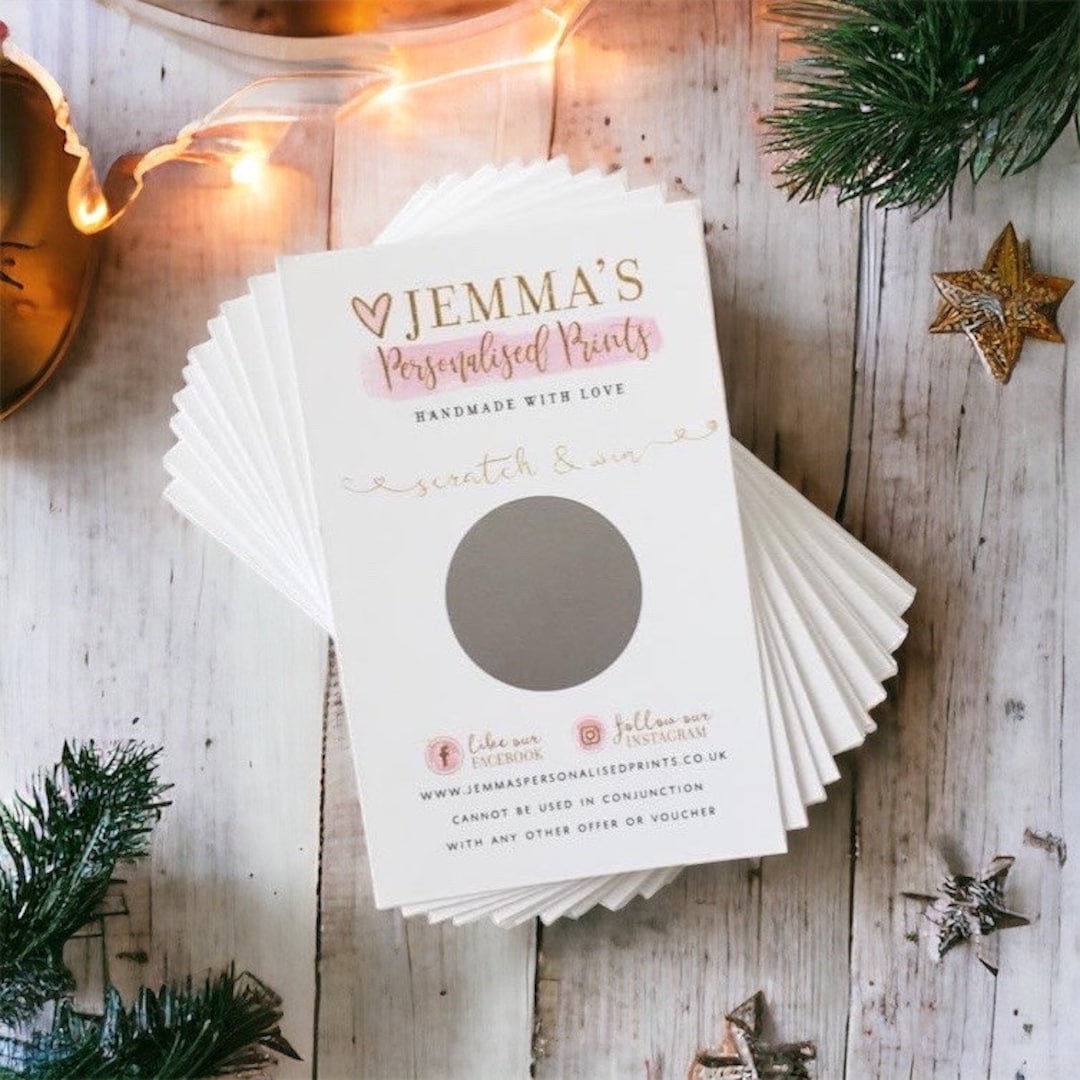 Christmas Scratch Cards, Custom Scratch Cards, Scratch & Win, Business ...