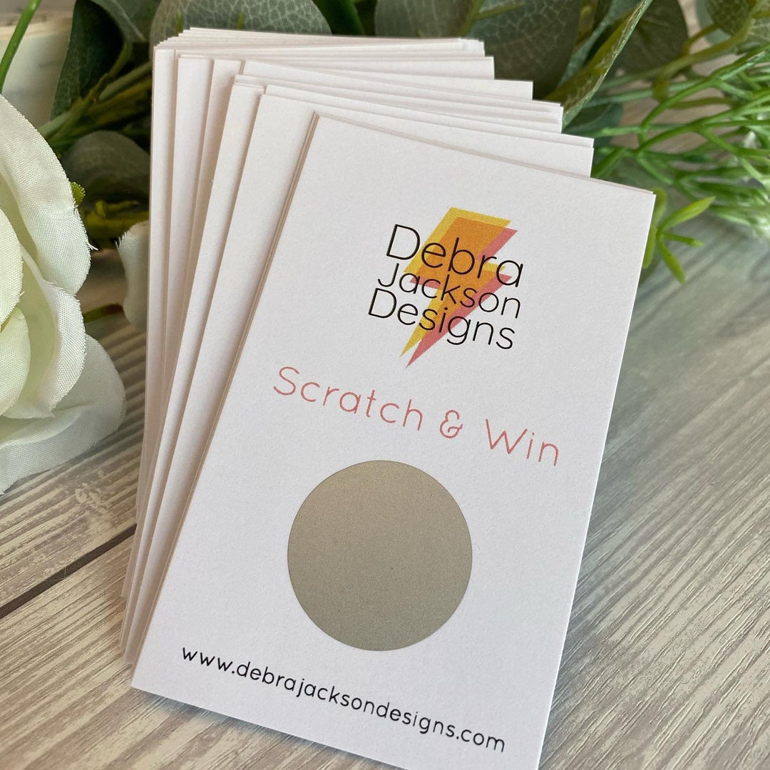 Scratch Cards, Custom Scratch Cards, Scratch & Win, Business Cards ...