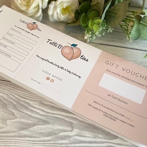 Custom Gift Vouchers, Business Gift Vouchers, Customisable Gift Voucher ...