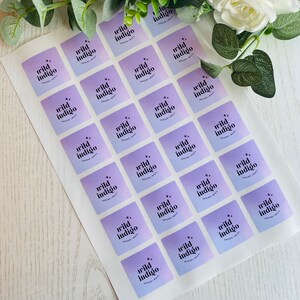 Square 37mm Stickers, A4 Sheets, Matte Finish, Logo Stickers ...