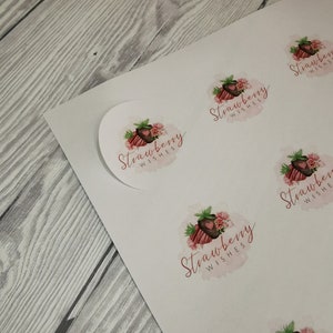 Personalised Stickers, Custom Stickers, 37mm Logo Stickers, Business ...