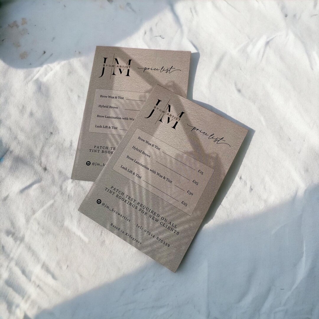 Flyer Design and Price List Printing, A5 A6 Flyers, Custom Design ...