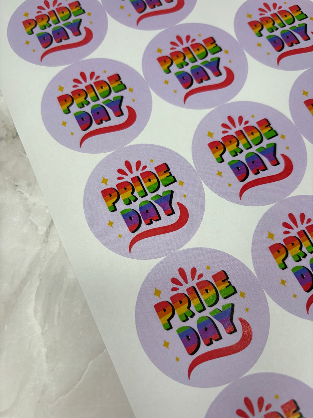 Pride Day Stickers, Rainbow Festival Stickers, Matte Finish - Etsy