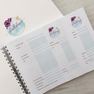 Custom Order Book Perforated Receipt Panel and Notes Pages. Tear off ...