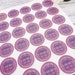 Circular 37mm Stickers, A4 Sheets, Matte Finish, Logo Stickers ...