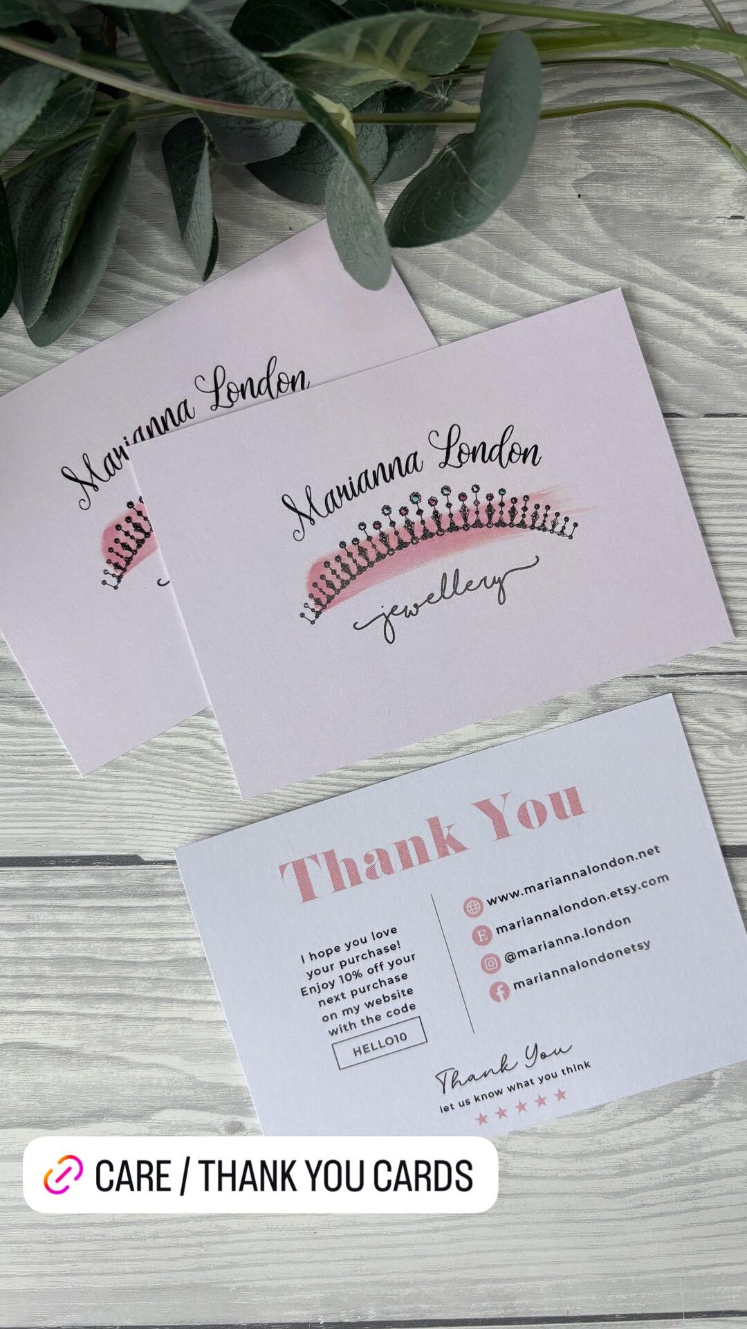 Custom Thank You Cards, Business Cards, Snap Tag and Share, Compliment ...